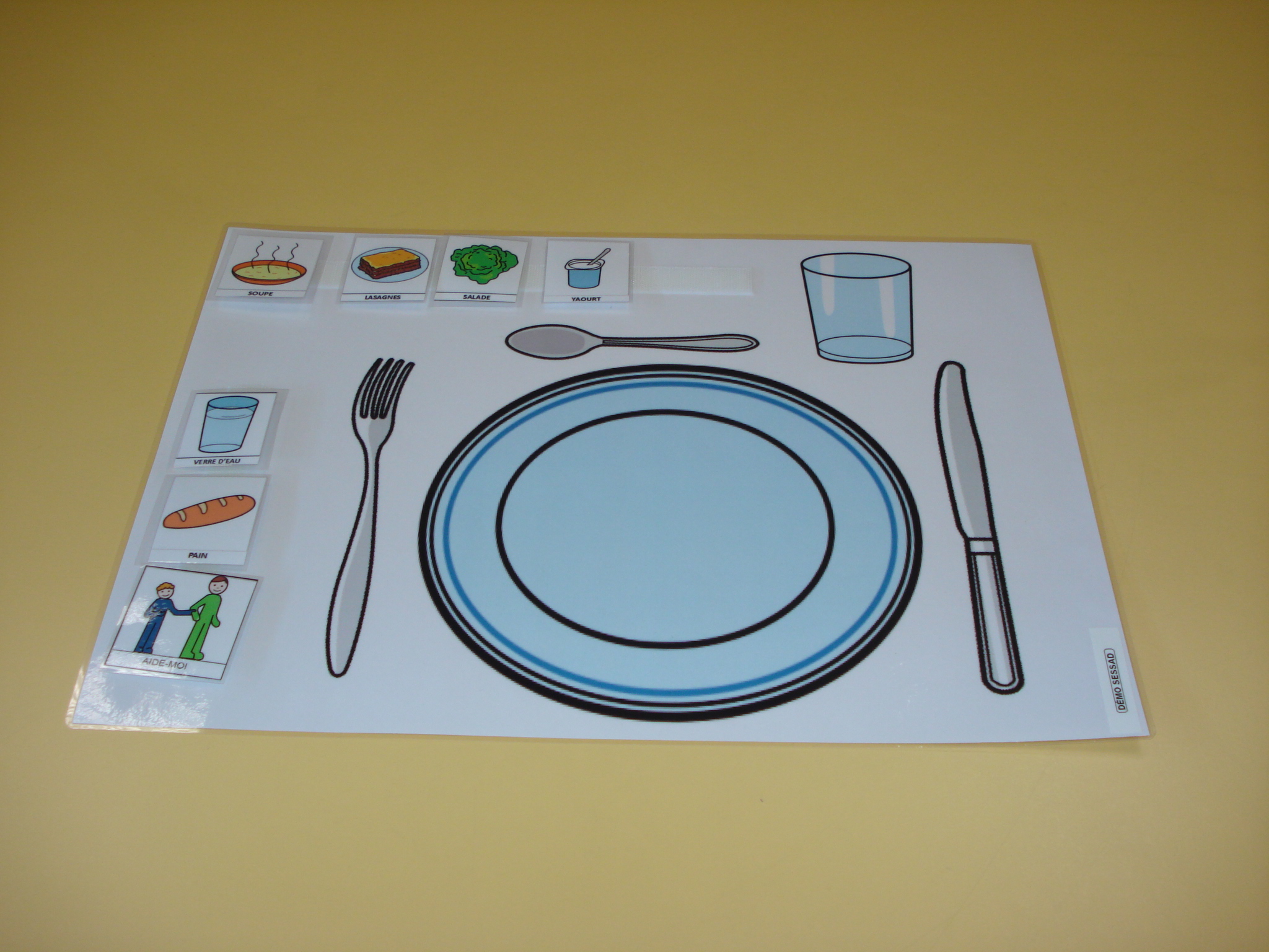 Set de table repas - Centre Hospitalier d'Erstein